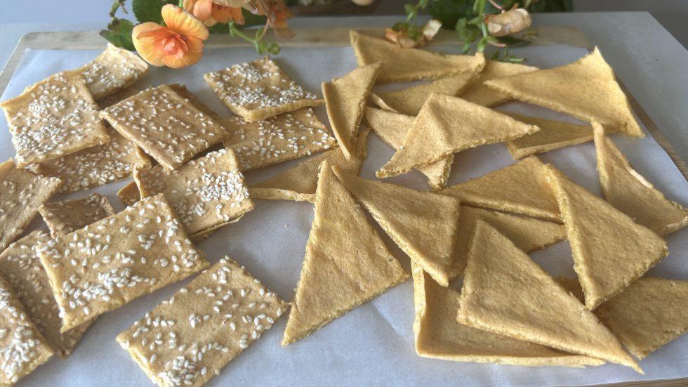 Red Lentil Crackers | Zara Cooks