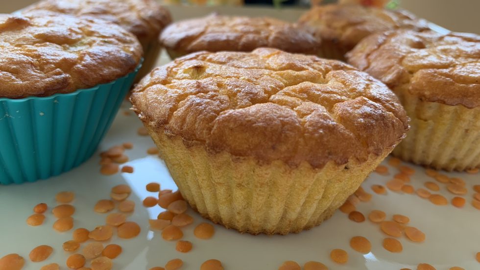 Red Lentil Savory Muffins | Zara Cooks