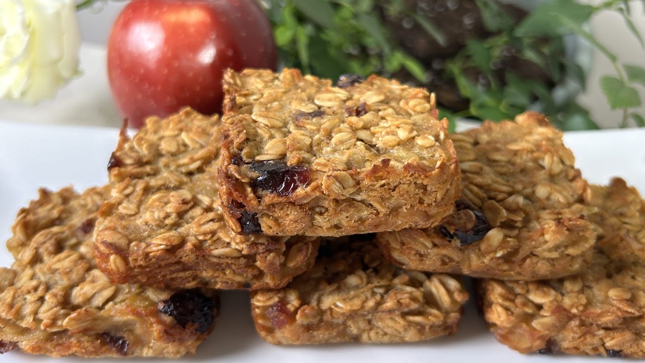 Apple Oat Bars | Zara Cooks