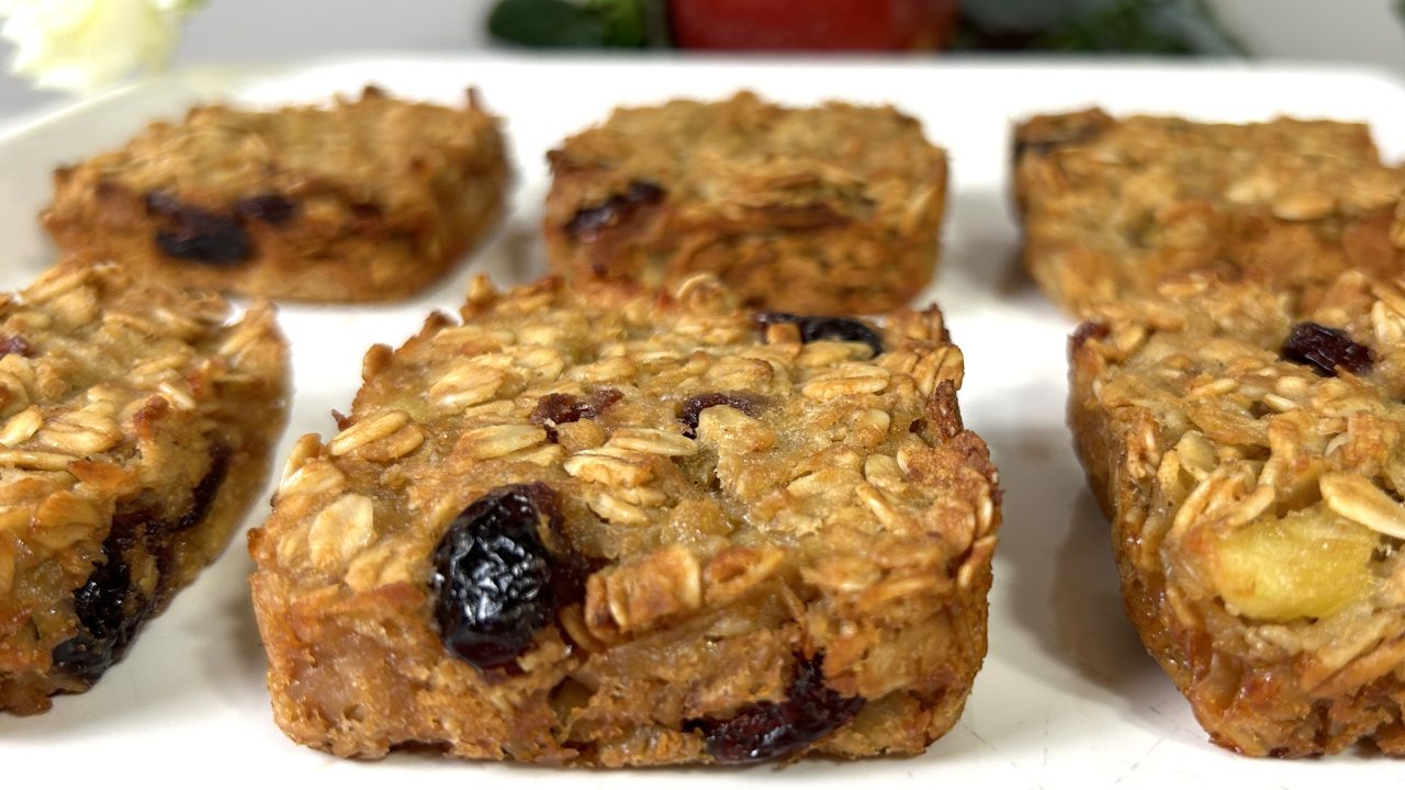 Apple Oat Bars | Zara Cooks